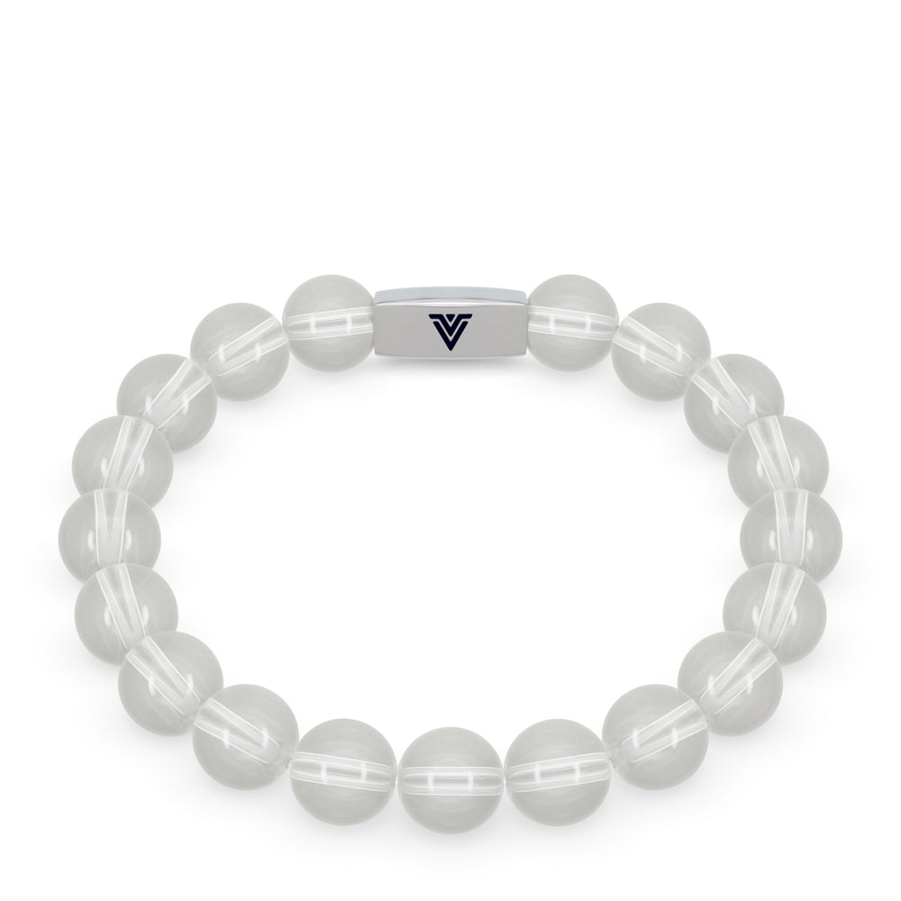 Clear Quartz Stretch Bracelet – Natural Gemstone Beads | Voltlin - VOLTLIN