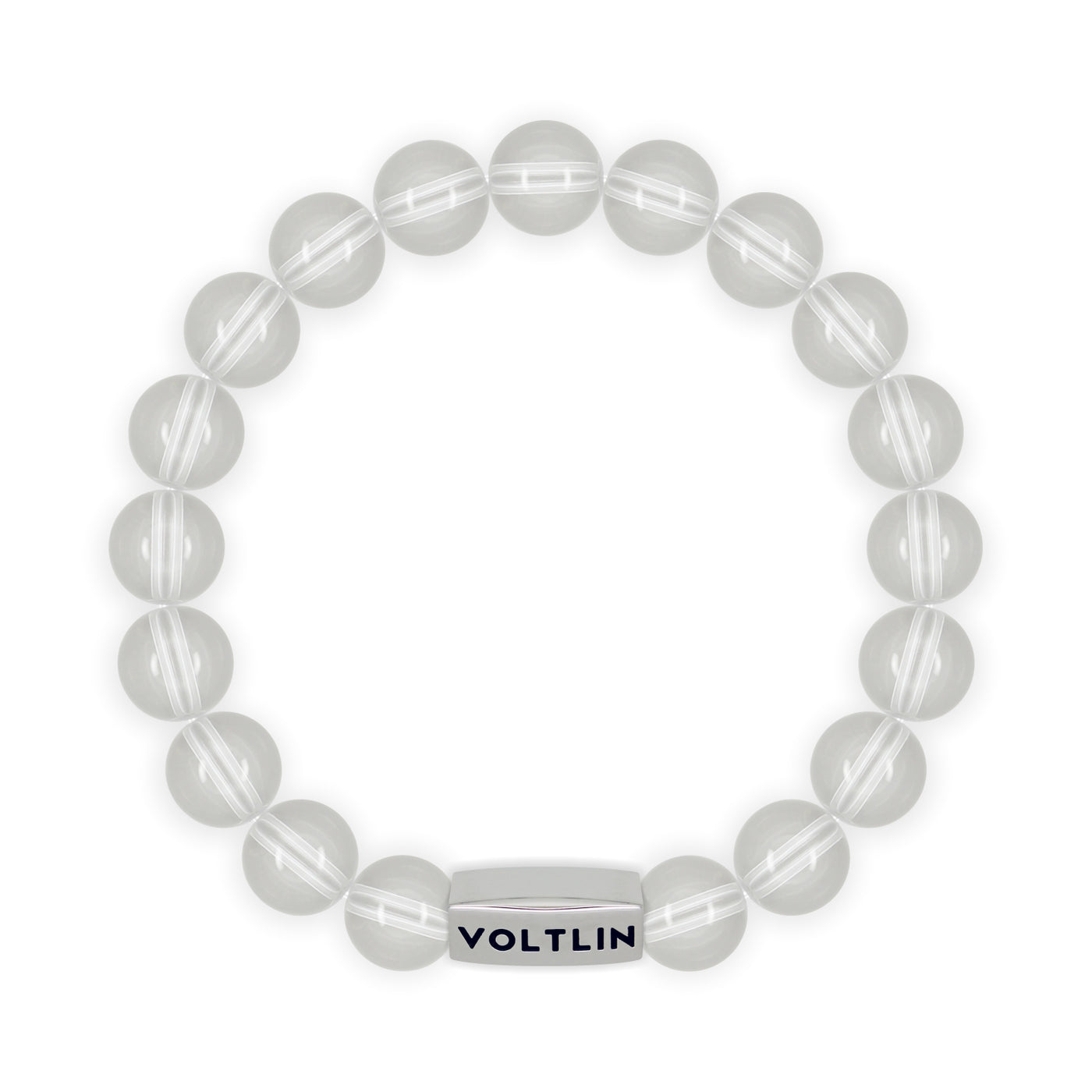 Clear Quartz Stretch Bracelet – Natural Gemstone Beads | Voltlin - VOLTLIN